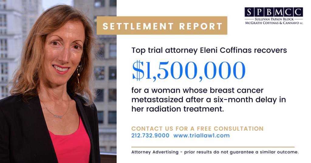 SPBMCC Partner Elizabeth Montesano Obtains Settlement for Medical ...