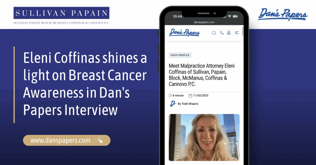 Dan's Papers - "Meet Eleni Coffinas, Successful Malpractice Attorney"